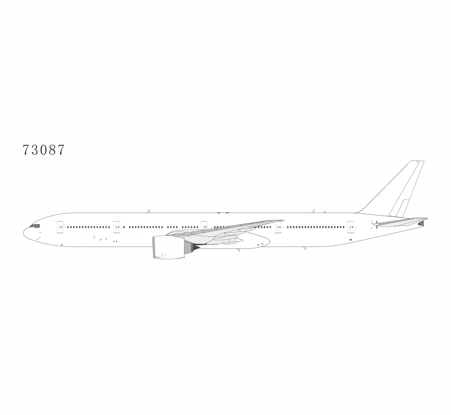 NG Models Blank Model Boeing 777-300ER 1/400 Aircraft Scale Model ...