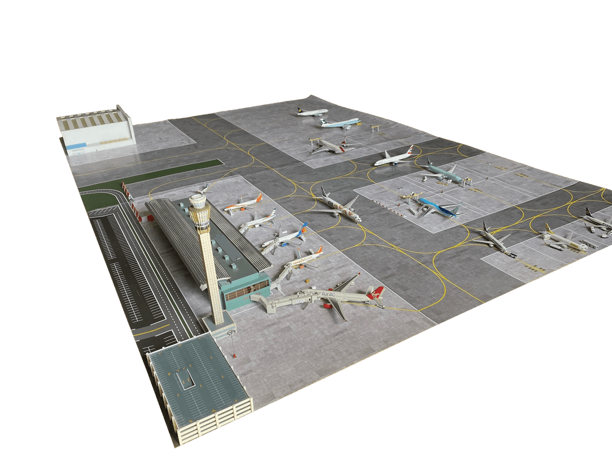 AMS Airport Paper Mat for 1/400 Scale Model Aircraft MAT006 (Two Sheets ...